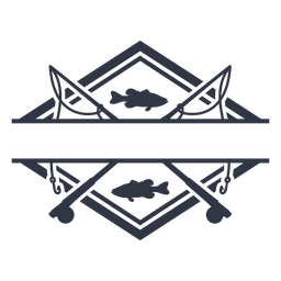 Fishing Monogram PNG & SVG Design For T-Shirts
