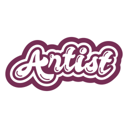 Identity Cut Out Badge Artist PNG & SVG Design For T-Shirts