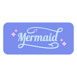 Identity Lettering Badge Mermaid PNG & SVG Design For T-Shirts