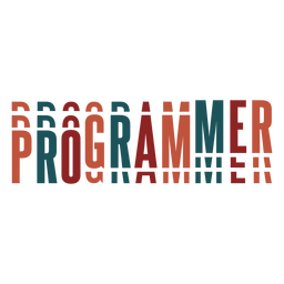 Diseño PNG Y SVG De Palabra De Programador En Negrita Para Camisetas
