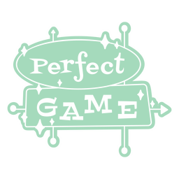 Bowling Cut Out Quote Perfect Game PNG & SVG Design For T-Shirts