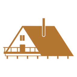 Single Cut Out Cabin PNG & SVG Design For T-Shirts