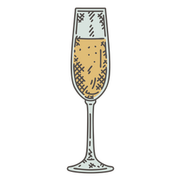 Champagne Full Glass Icon PNG & SVG Design For T-Shirts