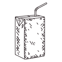 Juice Cardboard Box PNG & SVG Design For T-Shirts