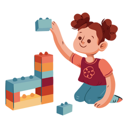 Creative Building Kid Character PNG & SVG Design For T-Shirts