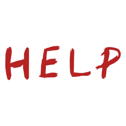 Help Bloody Quote PNG & SVG Design For T-Shirts