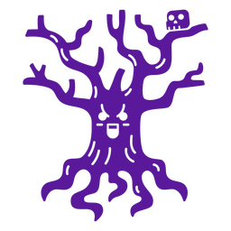 Angry Haunted Tree Cutout PNG & SVG Design For T-Shirts
