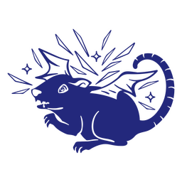 Rat With Wings PNG & SVG Design For T-Shirts