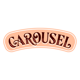 Carousel Carnival Quote Badge Transparent PNG & SVG Vector