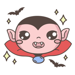 Cute Vampire Character PNG & SVG Design For T-Shirts