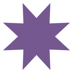 Eight-pointed Star Label PNG & SVG Design For T-Shirts