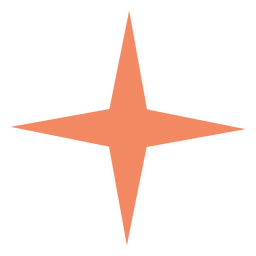 Vierzackiger Flacher Roter Stern PNG- Und SVG-Design Für T-Shirts