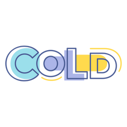 Cold Colorful Sign PNG & SVG Design For T-Shirts