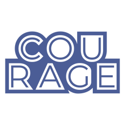 Mut Modernes Zeichen PNG- Und SVG-Design Für T-Shirts