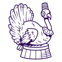 Circus Turkey Character PNG & SVG Design For T-Shirts