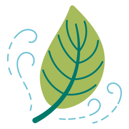 Leaf In The Wind Icon PNG & SVG Design For T-Shirts