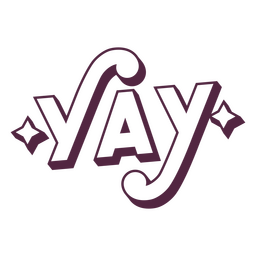 Yay Quote Badge PNG & SVG Design For T-Shirts
