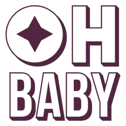 Oh Baby Quote Badge PNG & SVG Design For T-Shirts