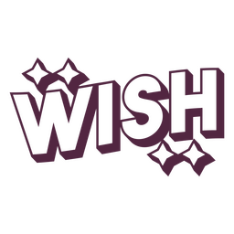 Wish Sparkly Sign PNG & SVG Design For T-Shirts