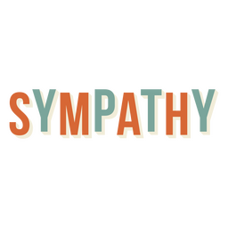 Sympathy Colorful Sign PNG & SVG Design For T-Shirts