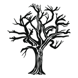 Haunted Tree With Face PNG & SVG Design For T-Shirts