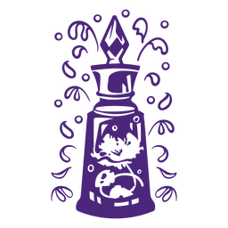 Decorative Poison Jar Icon PNG & SVG Design For T-Shirts