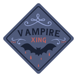 Vampire Xing Quote Badge PNG & SVG Design For T-Shirts