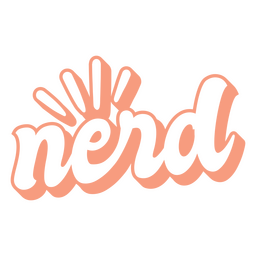 Nerd Sparkly Sign PNG & SVG Design For T-Shirts