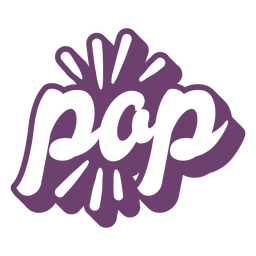 Pop Sparkly Sign PNG & SVG Design For T-Shirts