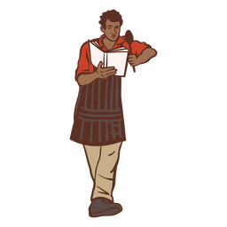 Man Character Baking PNG & SVG Design For T-Shirts