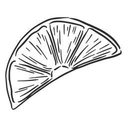 Lime Slice Sketch Icon PNG & SVG Design For T-Shirts