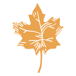 Maple Leaf Cutout Icon PNG & SVG Design For T-Shirts