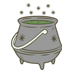 Sparkly Magic Cooking Pot PNG & SVG Design For T-Shirts