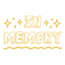 Memory Quote Handwritten Sign PNG & SVG Design For T-Shirts