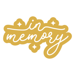 In Memory Quote Sign PNG & SVG Design For T-Shirts