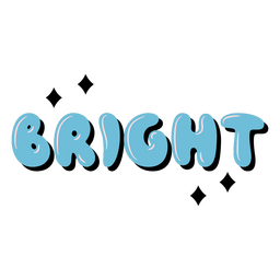 Bright Word Glossy Sign PNG & SVG Design For T-Shirts