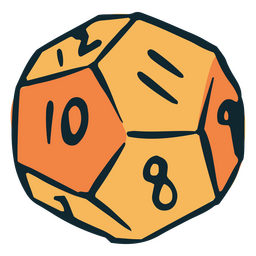 Role Play Dice Icon PNG & SVG Design For T-Shirts