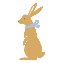 Cartoon Rabbit With A Ribbon PNG & SVG Design For T-Shirts