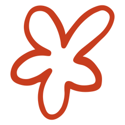Red Flower Doodle PNG & SVG Design For T-Shirts