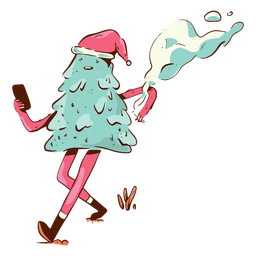 Anti Christmas Tree Weird Character PNG & SVG Design For T-Shirts