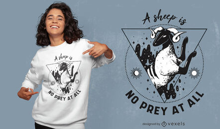 Magical Sheep Farm Animal T-shirt Design Vector Download