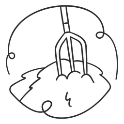 Landschaftsstrich Stroh PNG- Und SVG-Design Für T-Shirts