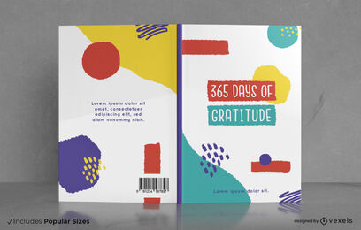 365 Days Of Gratitude Journal Book Cover Vector Download