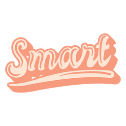 Smart Retro Lettering PNG & SVG Design For T-Shirts