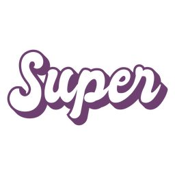 Design PNG E SVG De Letras De Palavras Super Retrô Para Camisetas