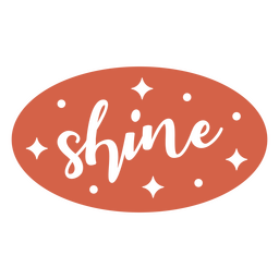 Shine Red Word Lettering PNG & SVG Design For T-Shirts