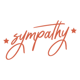 Sympathy Lettering Quote PNG & SVG Design For T-Shirts