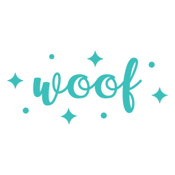 Woof Lettering Color Quote PNG & SVG Design For T-Shirts