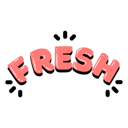 Fresh Word Retro PNG & SVG Design For T-Shirts
