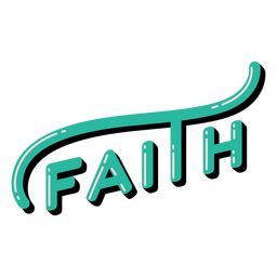 Faith Retro Lettering PNG & SVG Design For T-Shirts